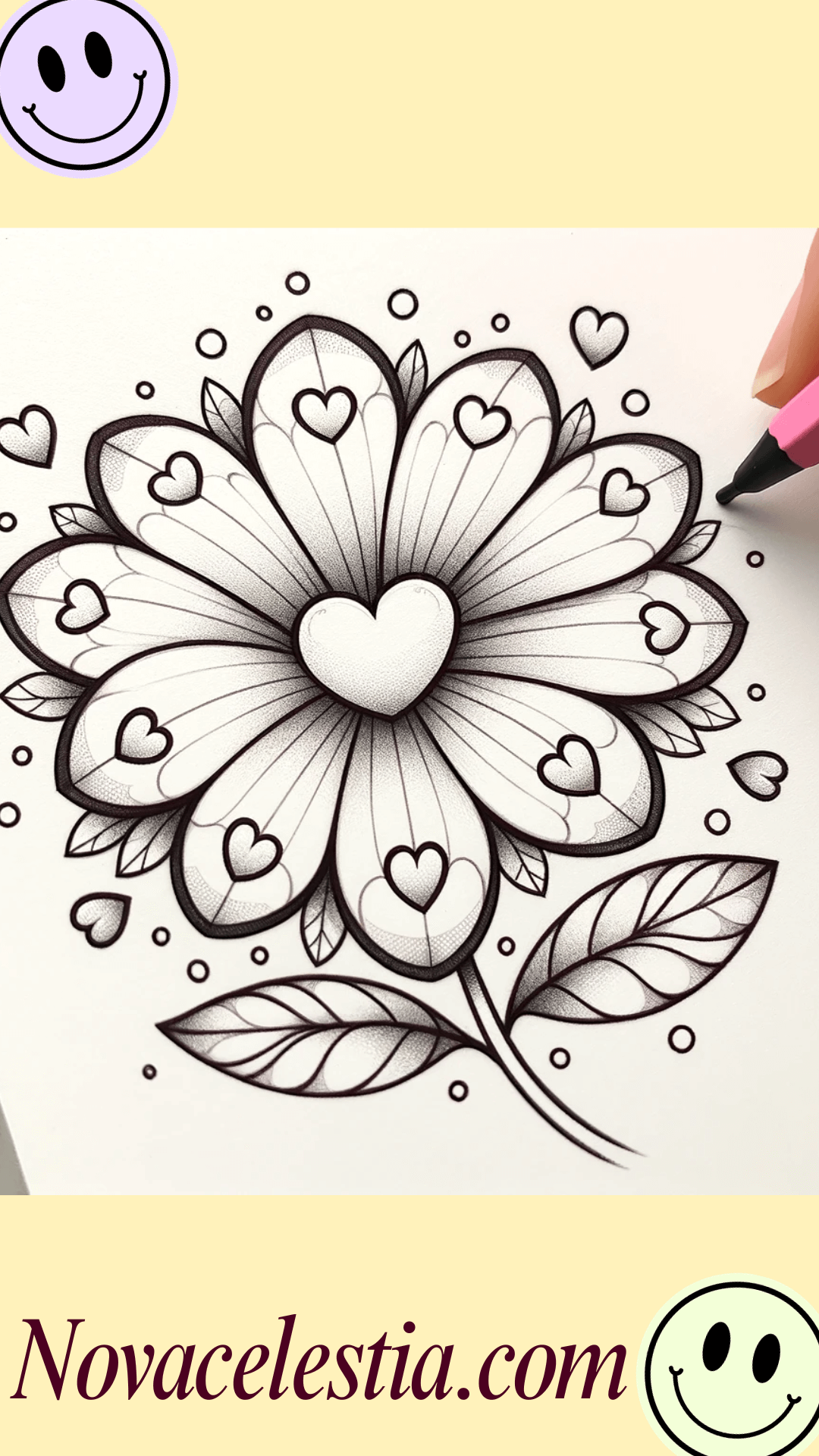 30 Cute, Simple, and Easy Flower Drawing Ideas - NovaCelestia.com