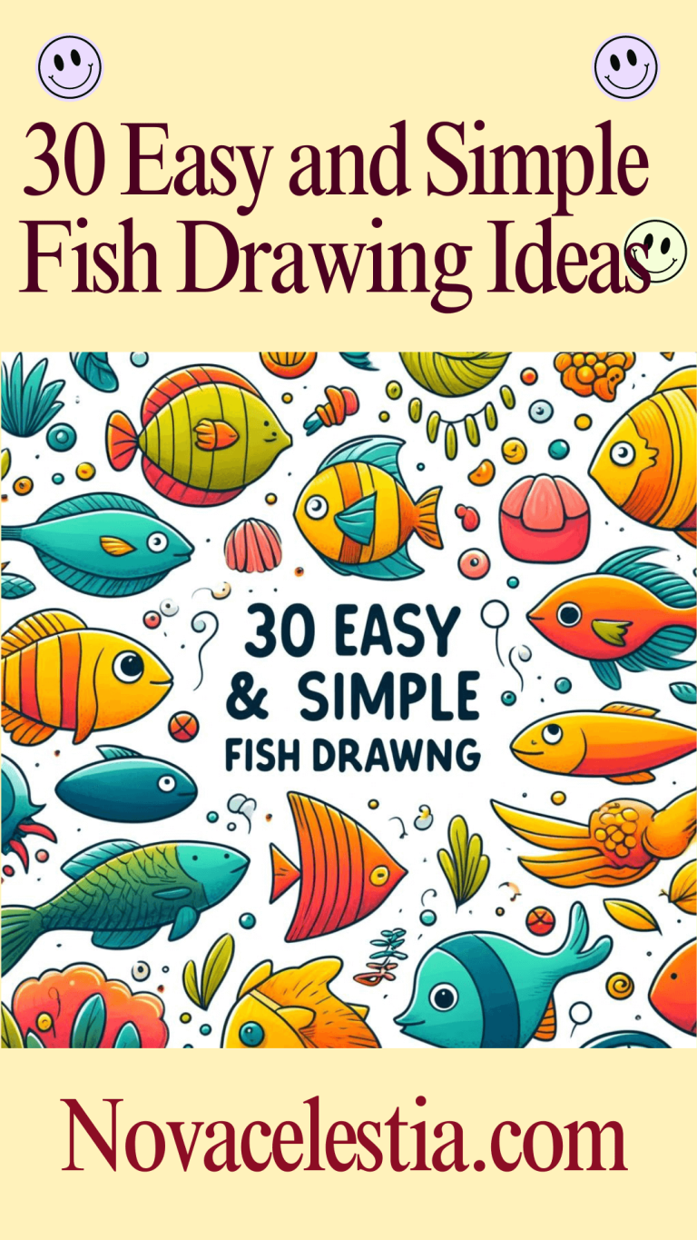 30 Easy and Simple Fish Drawing Ideas - NovaCelestia.com